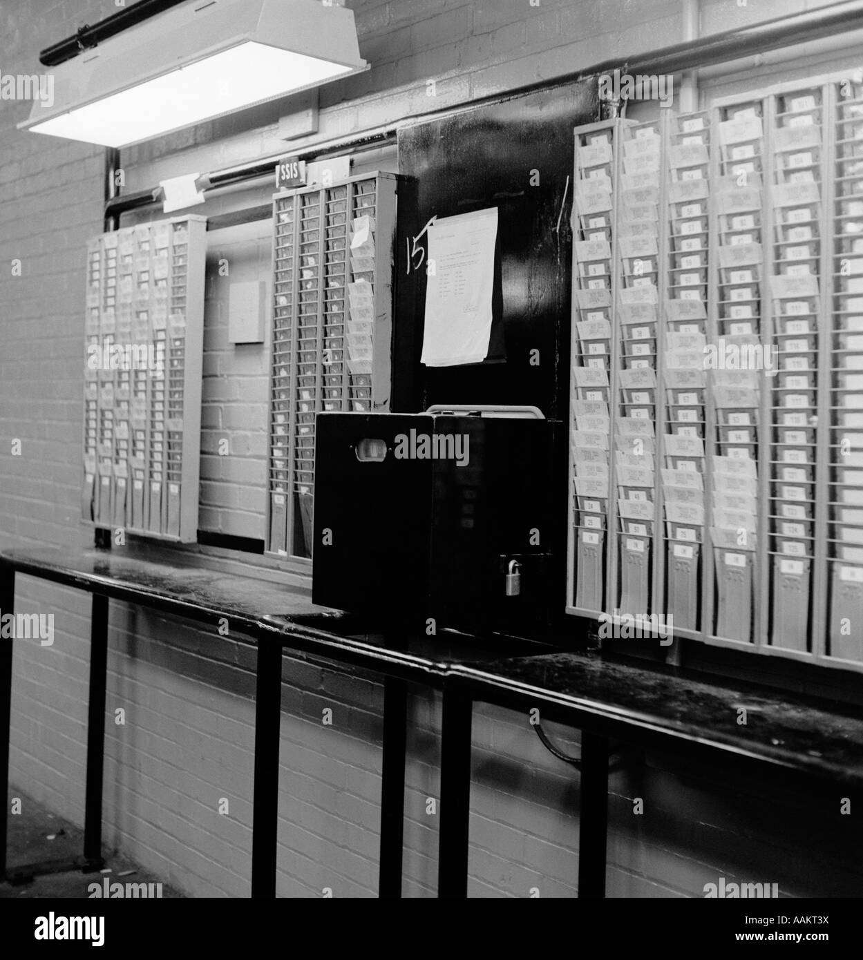 Work time and attendance Black and White Stock Photos & Images - Alamy