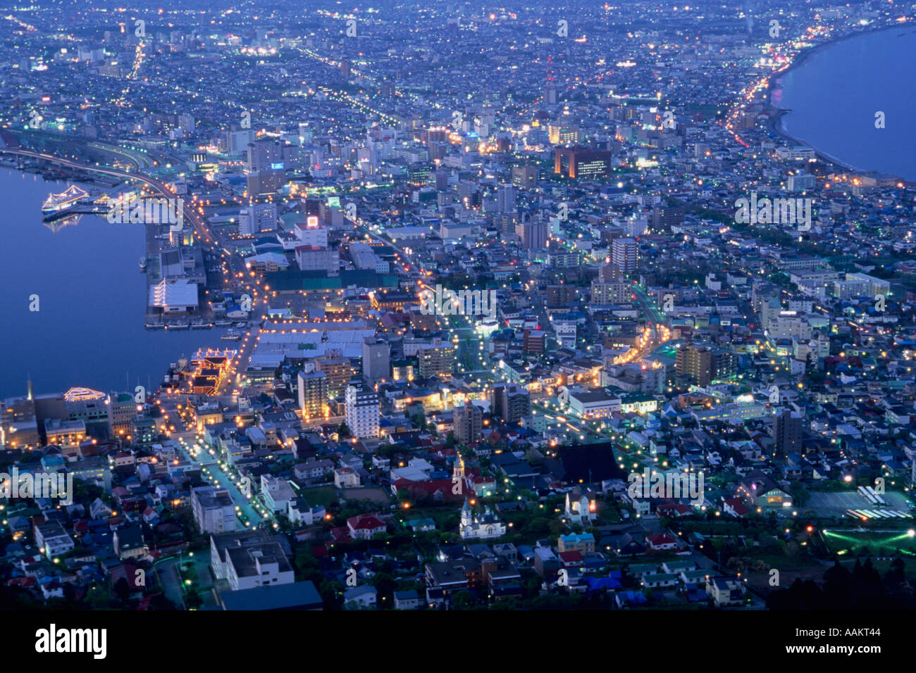 Japan Hokkaido Hakodate general view harbour Stock Photo - Alamy