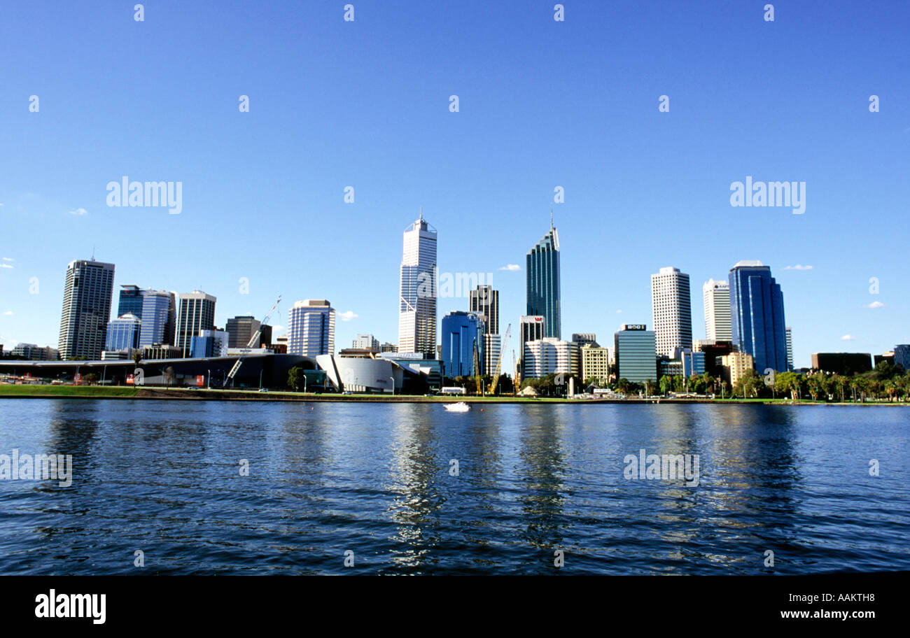 Perth skyline with color buildings hi-res stock photography and images ...