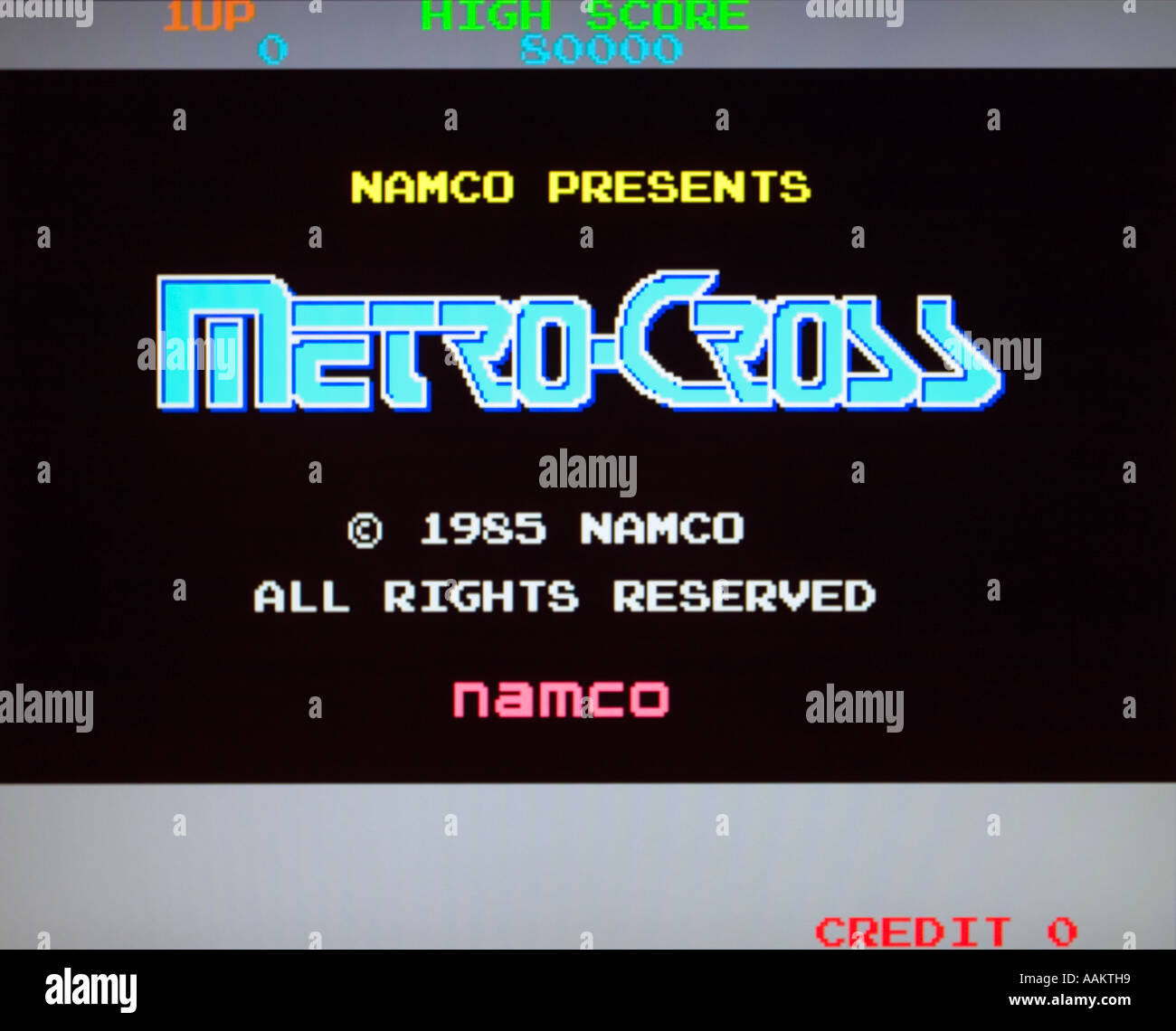 Metro Cross Namco 1985 vintage arcade videogame screenshot - EDITORIAL ...