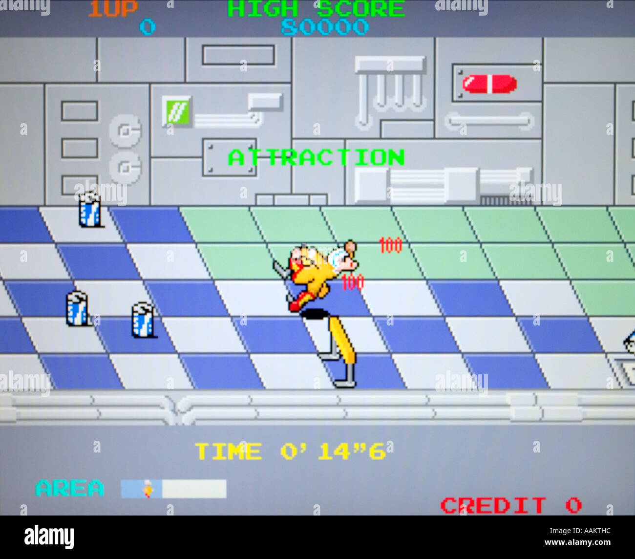 Metro Cross Namco 1985 vintage arcade videogame screenshot - EDITORIAL ...