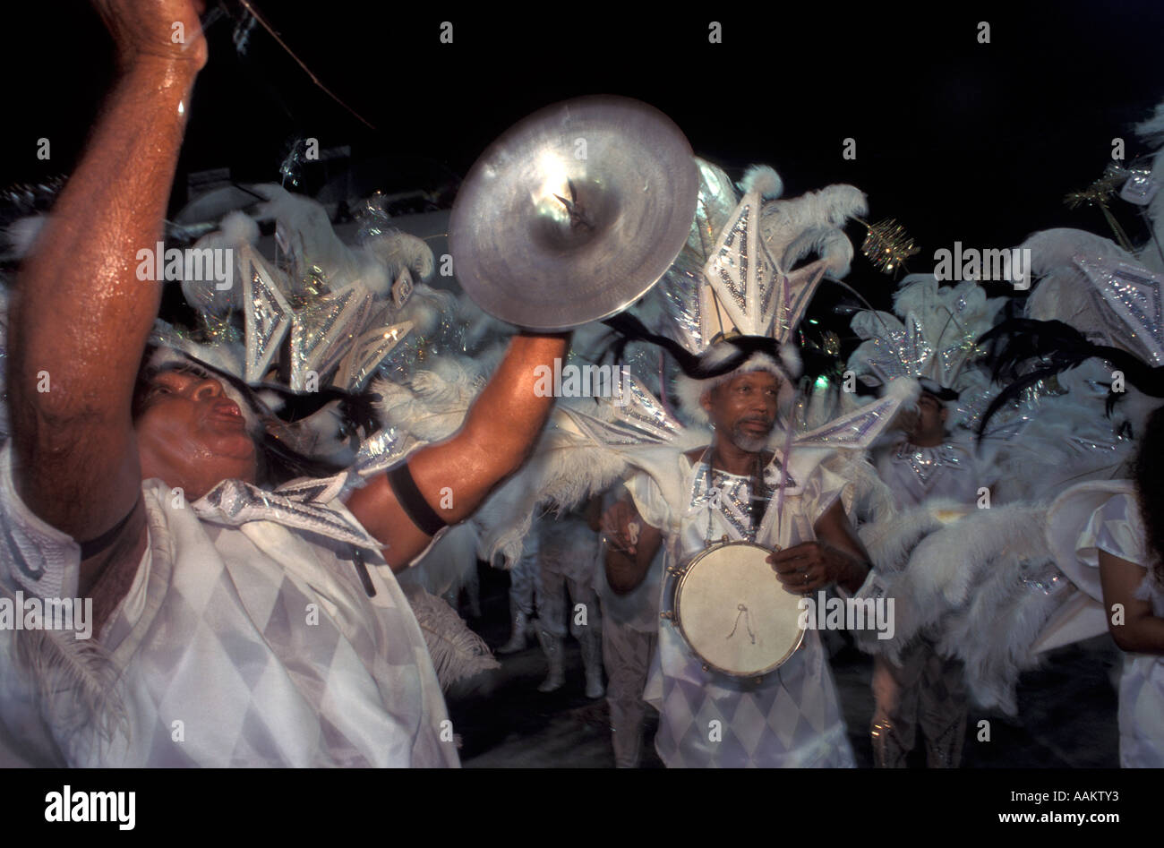 Samba School Parade in Rio de Janeiro, Brazil. Musical instruments ...