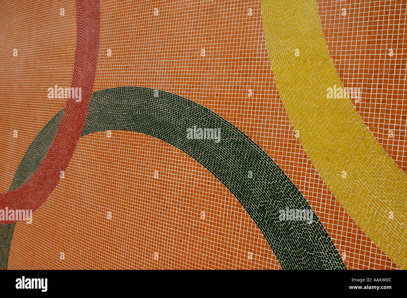 wall with the olympic rings Stock Photo - Alamy