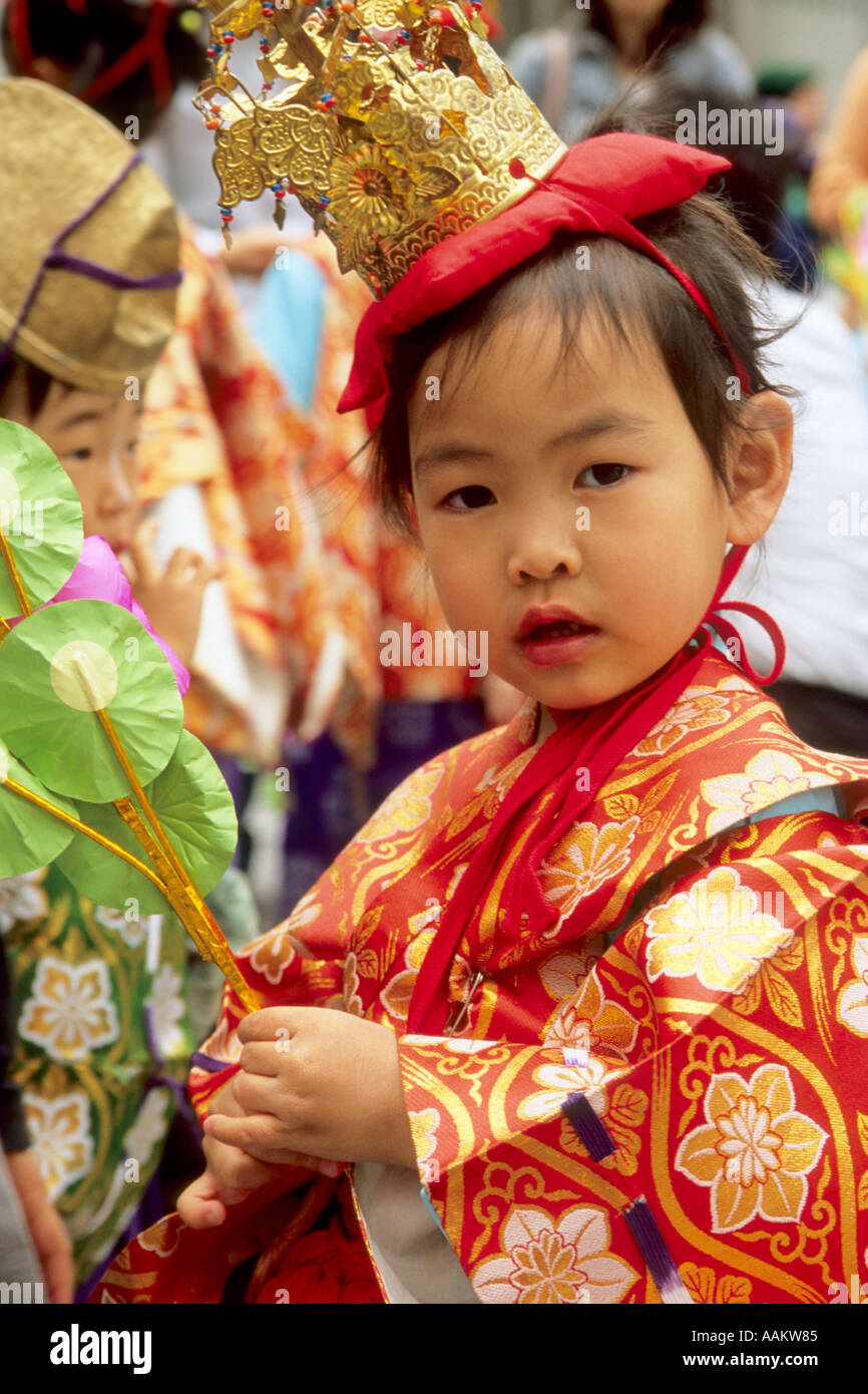 Japan Matsumoto festival child Stock Photo - Alamy