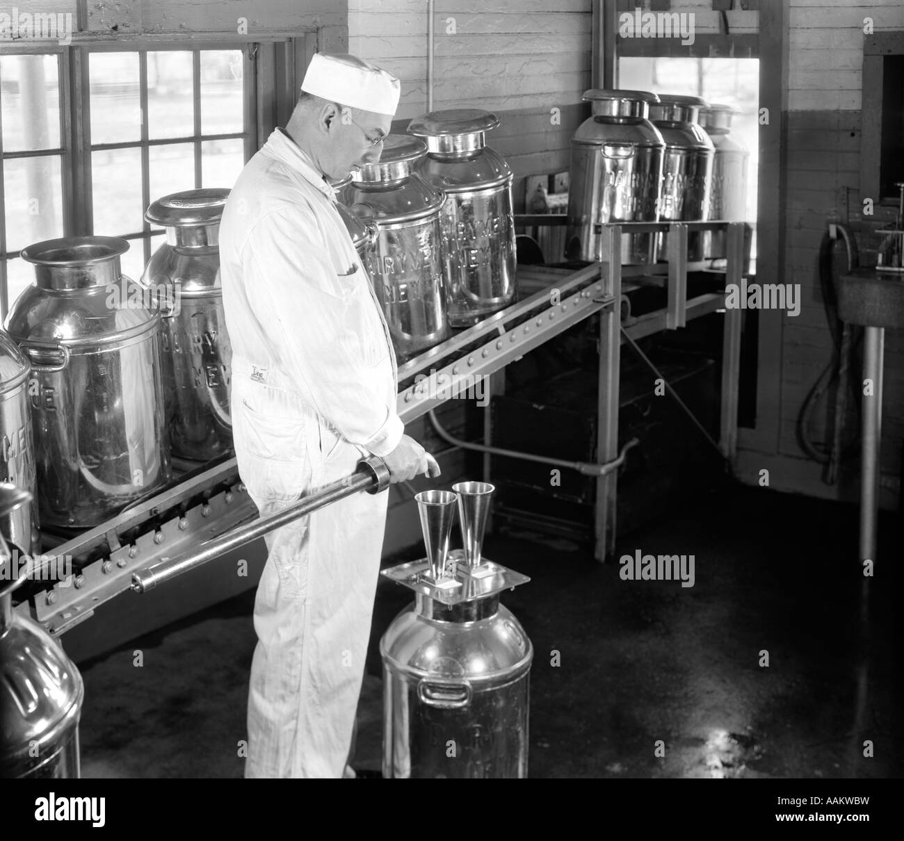 Livestock farm worker man Black and White Stock Photos & Images - Alamy
