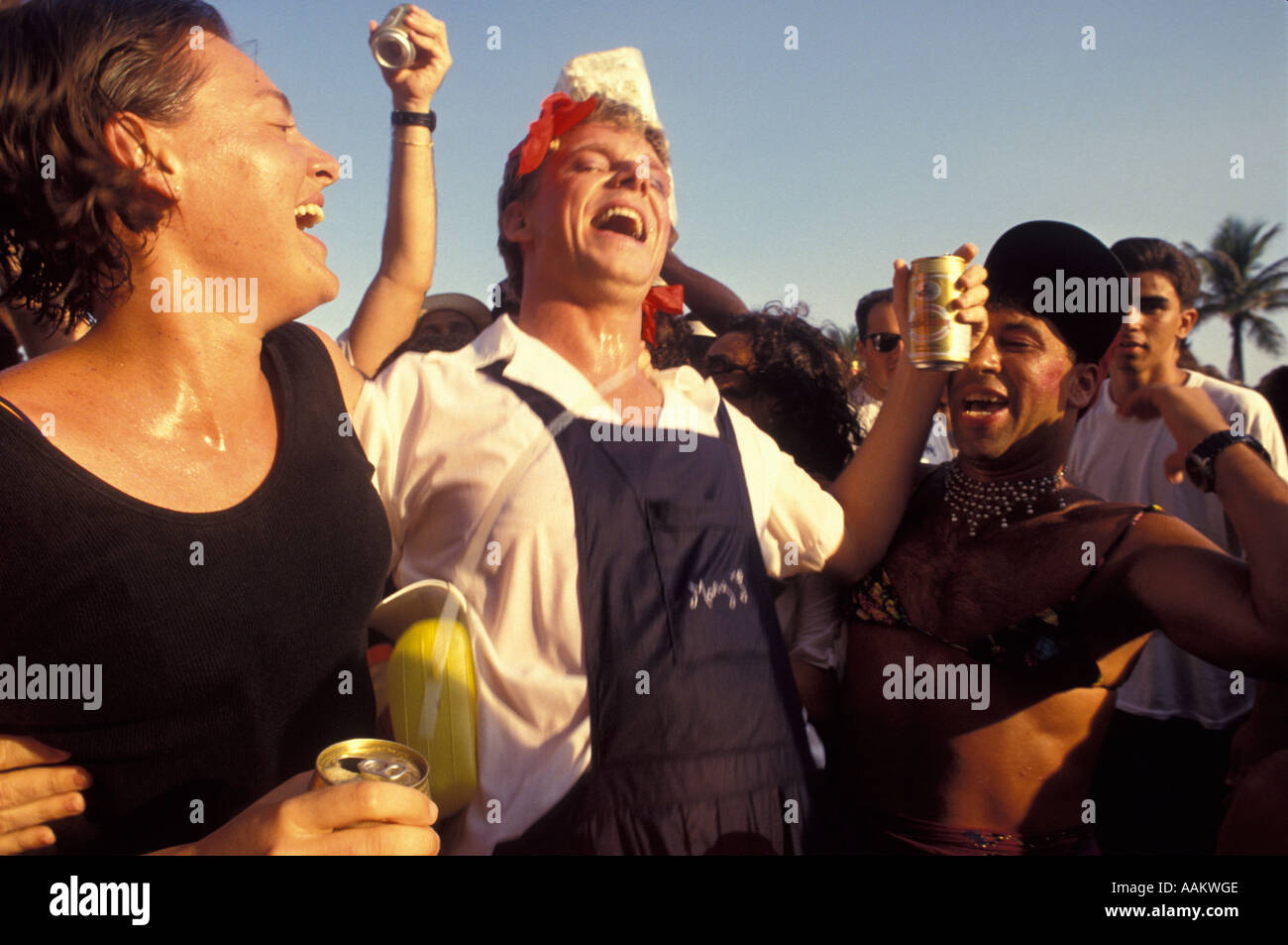 Banda de Ipanema, foreign tourists enjoys street carnival in Rio de ...