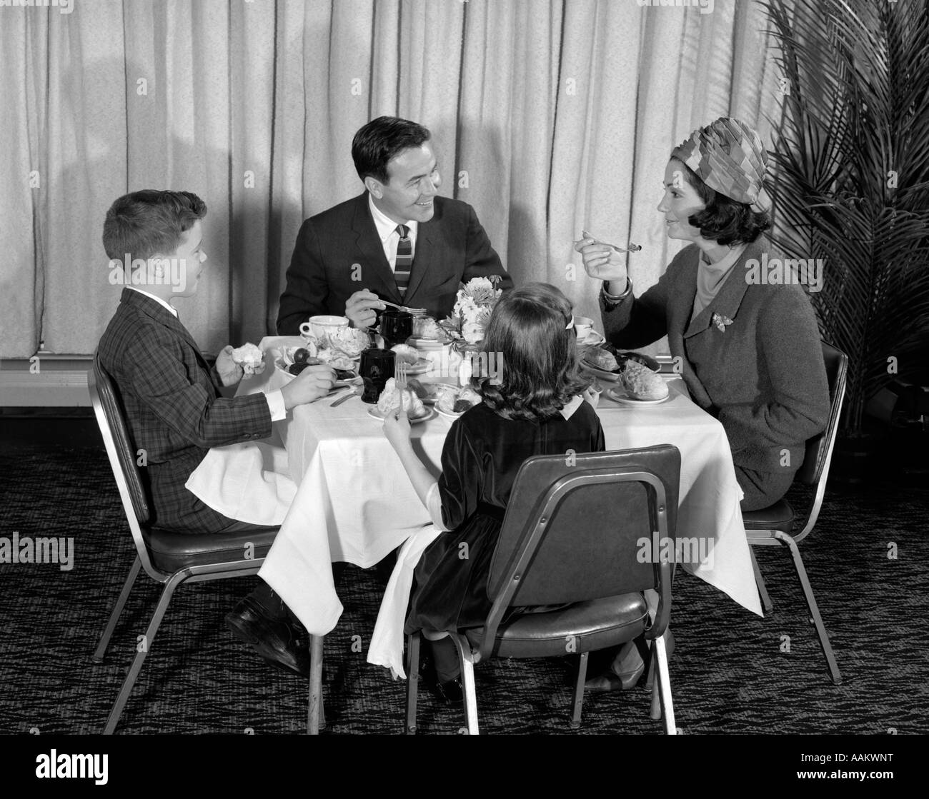 1960s Family Breakfast