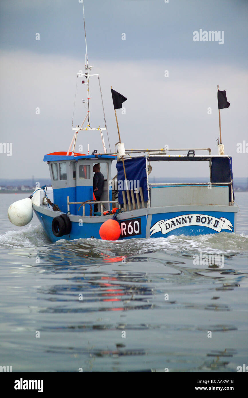 Fishing boat Danny Boy 2 whitstable kent returning to harbour Stock ...