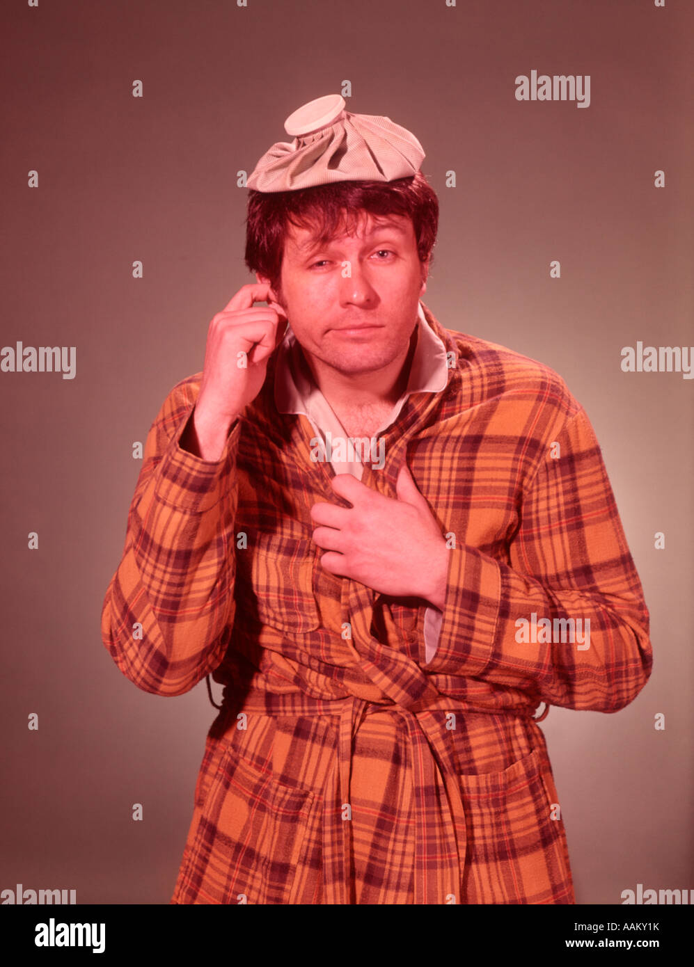 1960s CHARACTER MAN LOOKING SICK OR HUNG-OVER Stock Photo - Alamy