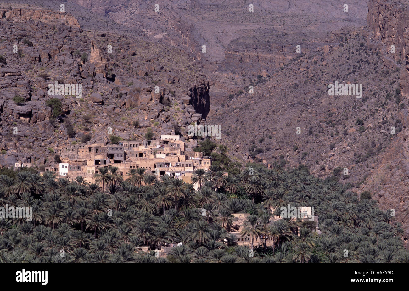 Oman old traditional village Stock Photo - Alamy