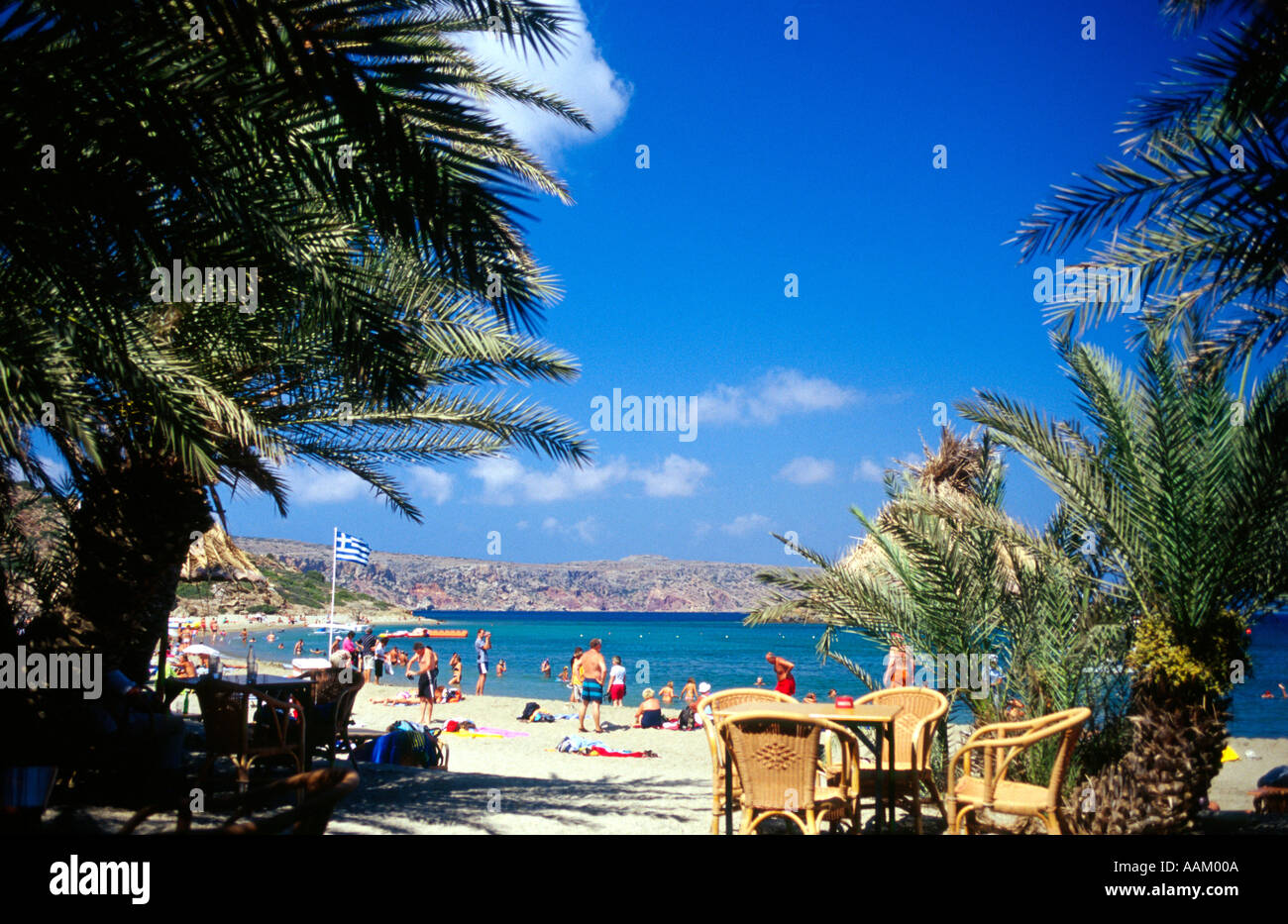 Vai beach palm trees eastern hi-res stock photography and images - Alamy