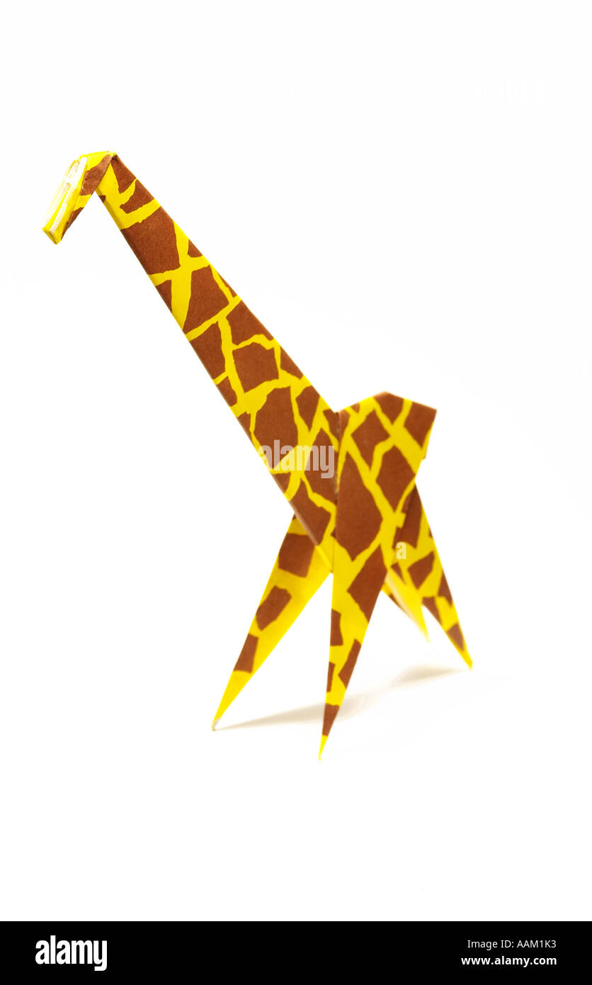 Origami giraffe Cut Out Stock Images & Pictures - Alamy