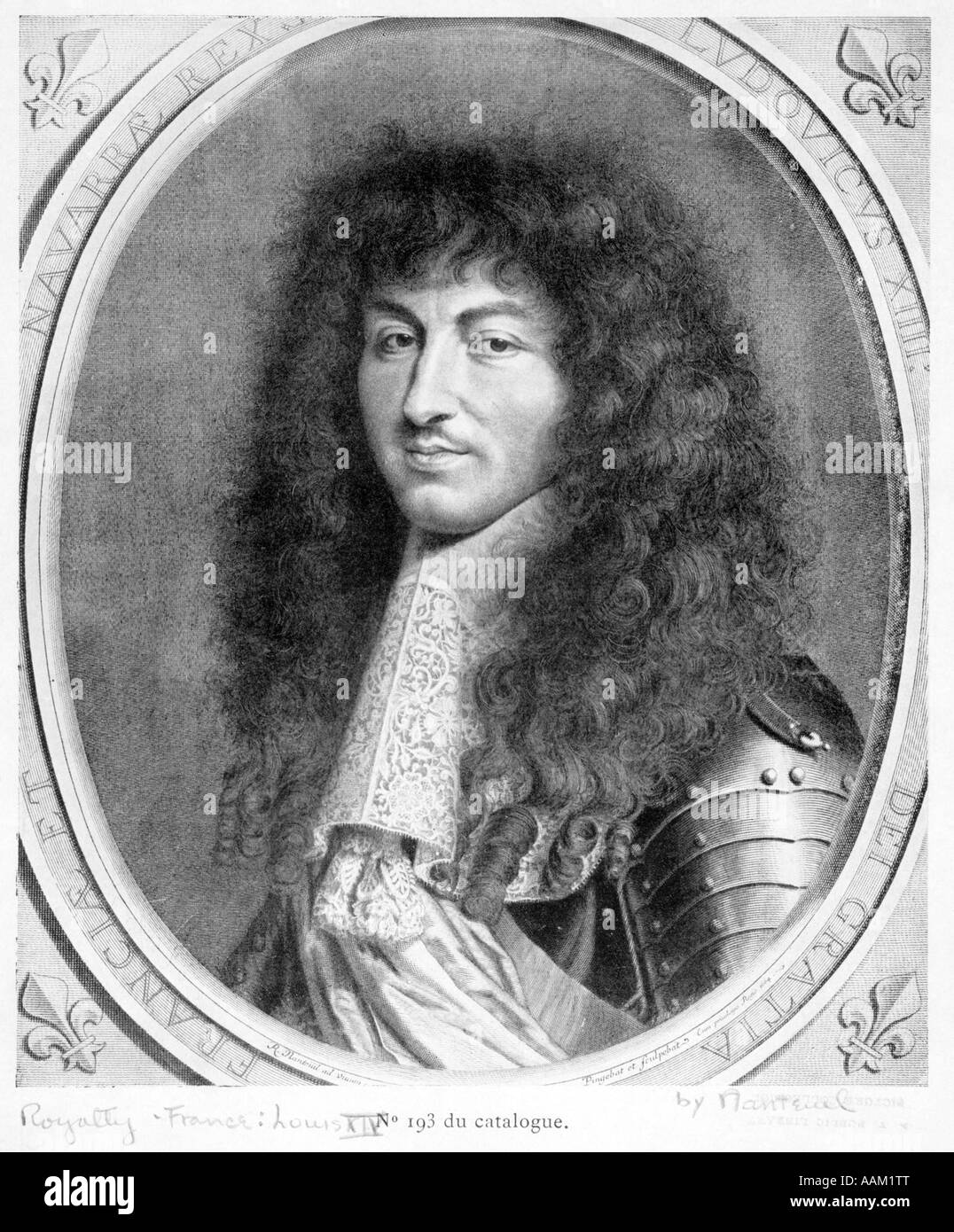 FRENCH KING ROYALTY LOUIS 14TH ILLUSTRATION CIRCA 1662 LOOKING AT ...