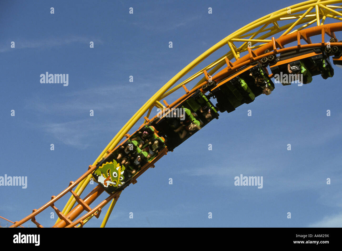 MODERN ROLLER COASTER Stock Photo - Alamy