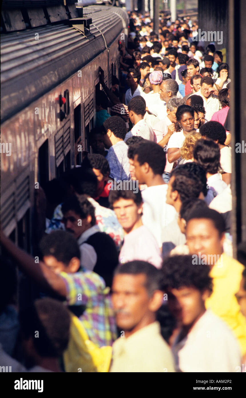Rio de Janeiro, Brazil. Urban transportation - Train Stock Photo - Alamy