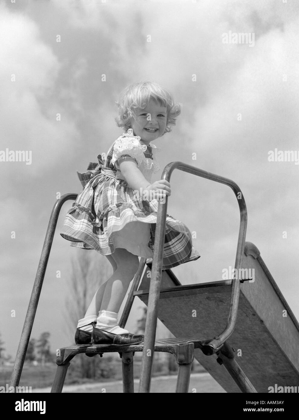 Children playground 1950s hi-res stock photography and images - Alamy