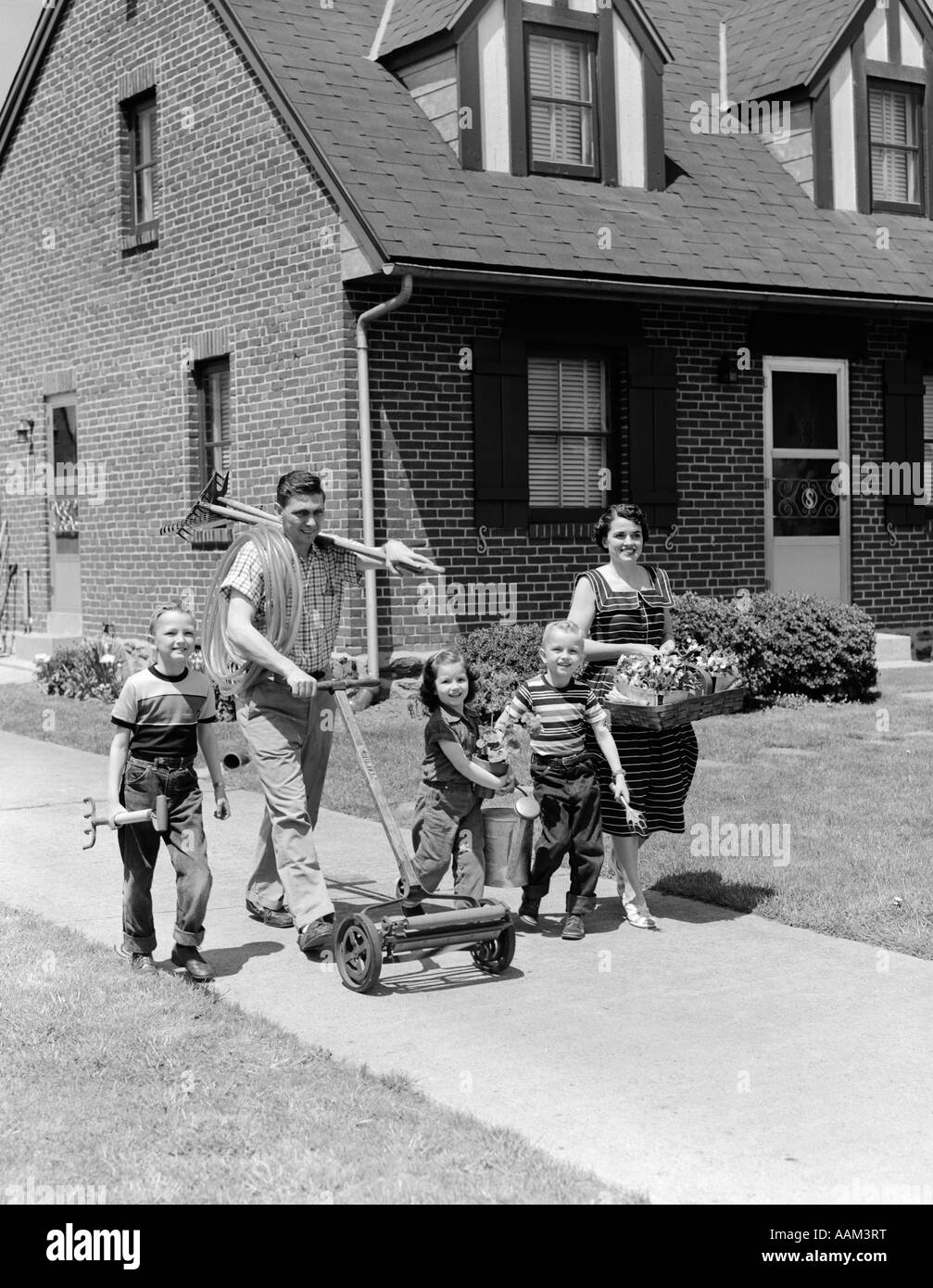 Children With Flowers 1950s High Resolution Stock Photography and ...