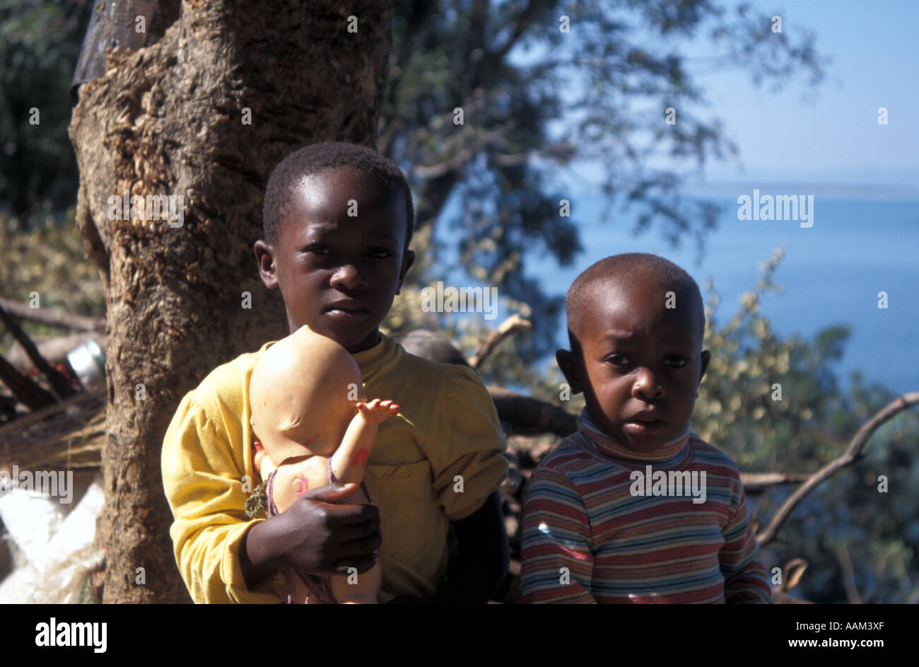 Rural Living - Remote African Village Life Style – A Girl A Boy and A ...