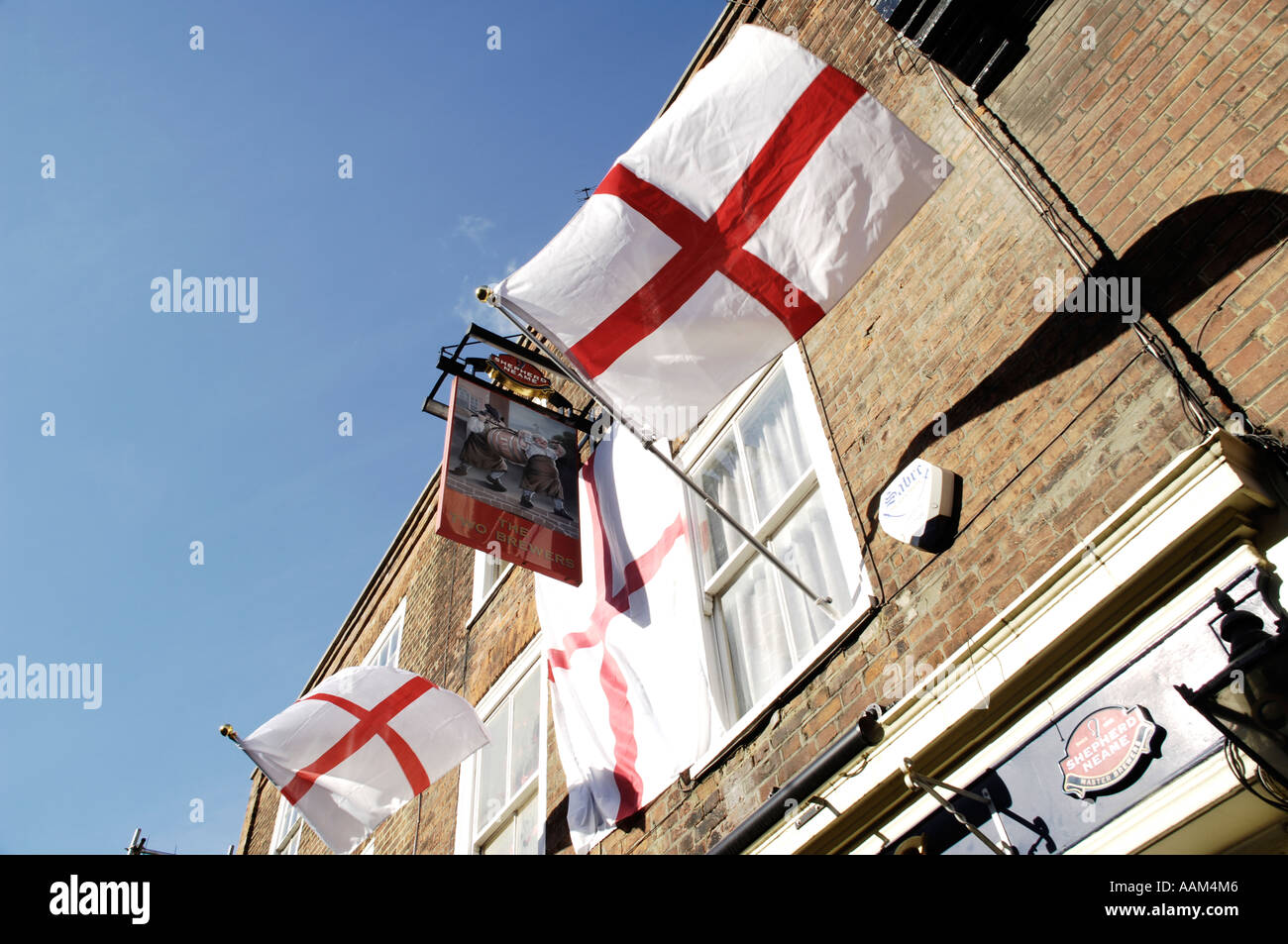 St saint george flag hi-res stock photography and images - Alamy