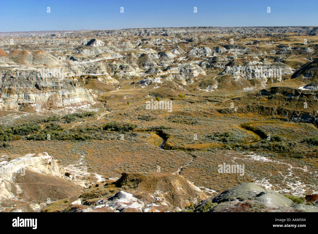 Badlands of Alberta Canada North America Dinosaur Provincial Park Stock ...