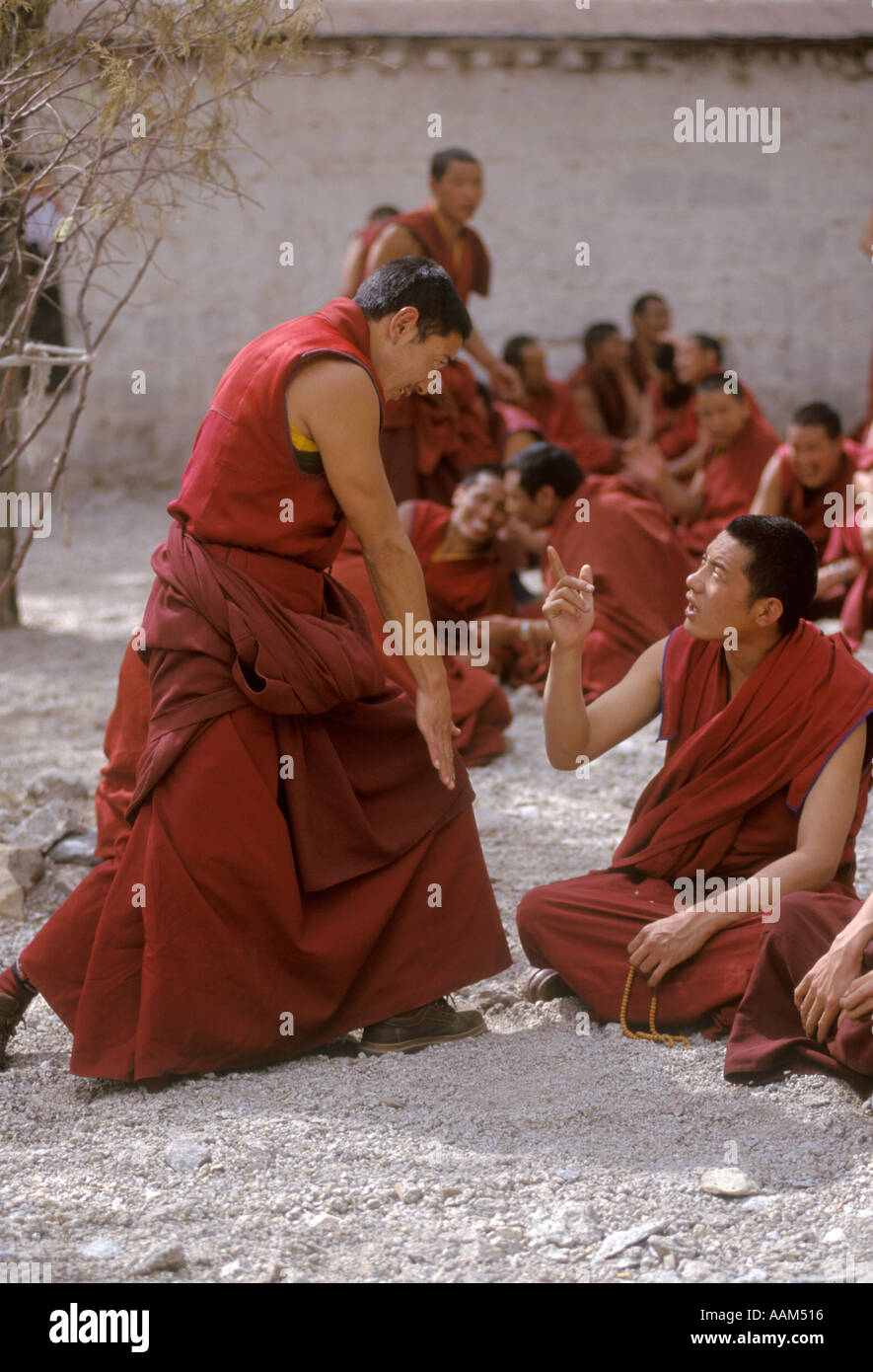 MONKS DEBATE the finer points of TIBETAN BUDDHISM in this historical ...