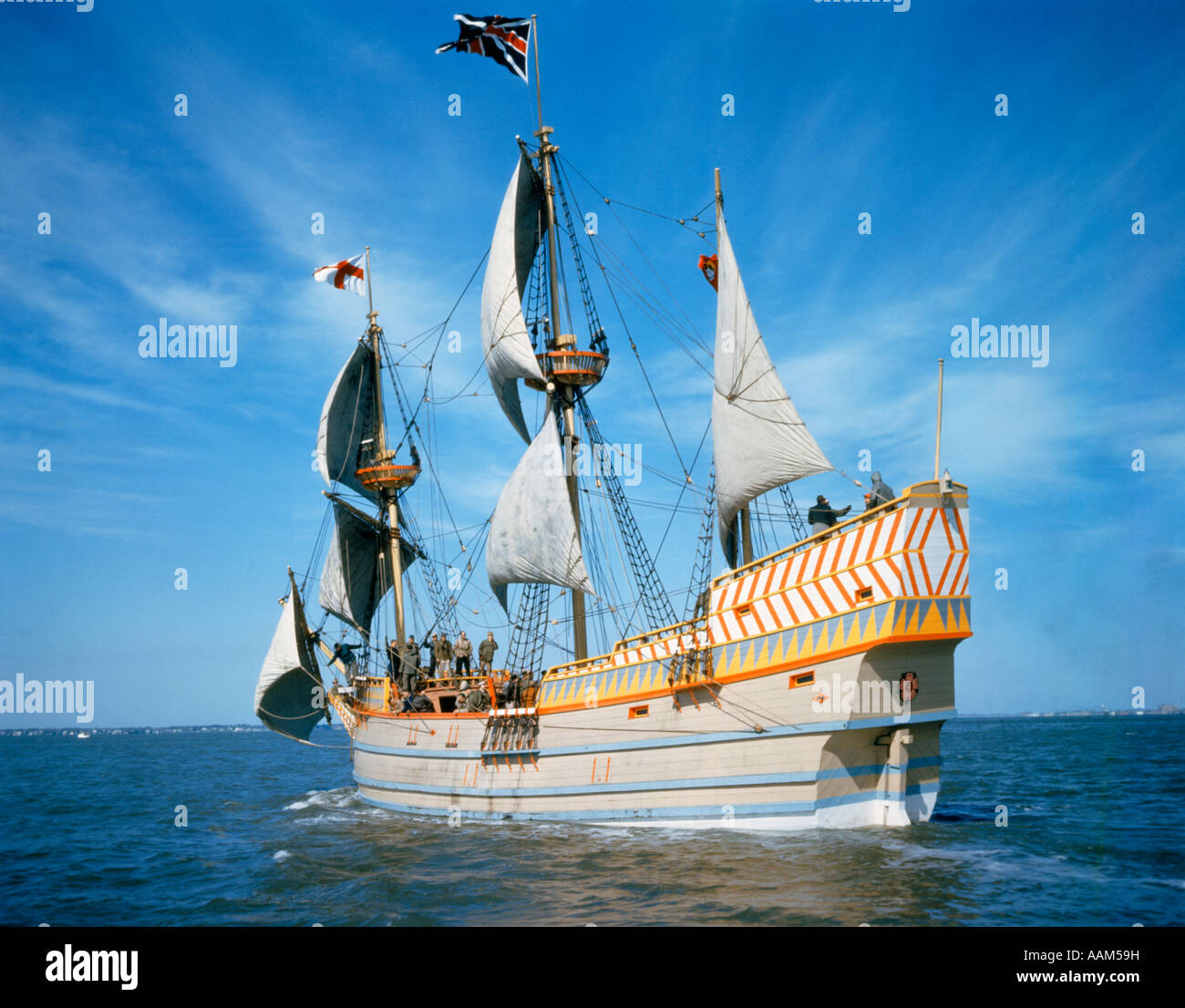 1950s AUTHENTIC RECONSTRUCTION OF SUSAN CONSTANT SAILING SHIP 17TH ...