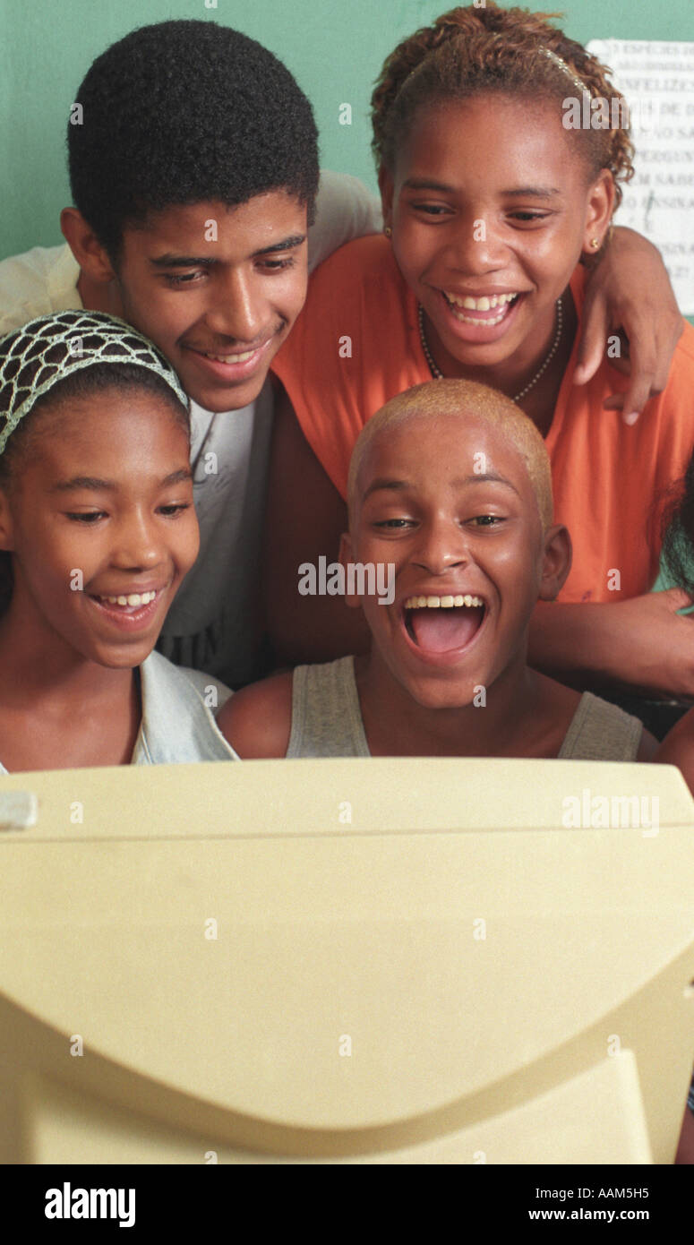 Black low income adolescents using internet and having fun with ...