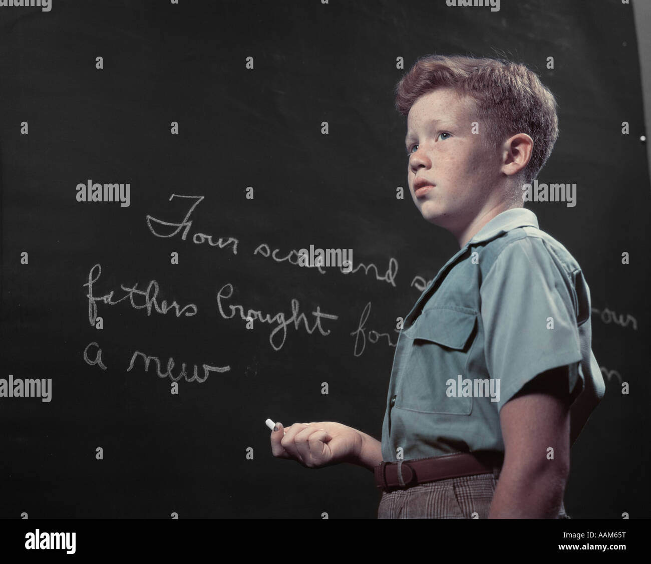 1950s classroom hi-res stock photography and images - Alamy