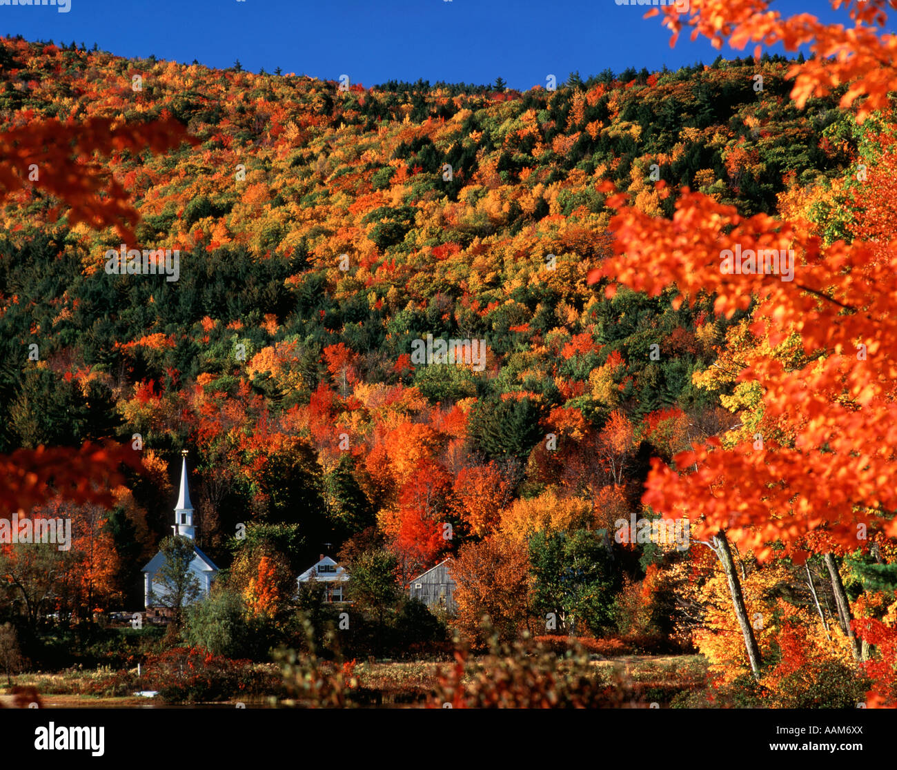 AUTUMN LANDSCAPE EATON CENTER NEW HAMPSHIRE Stock Photo - Alamy