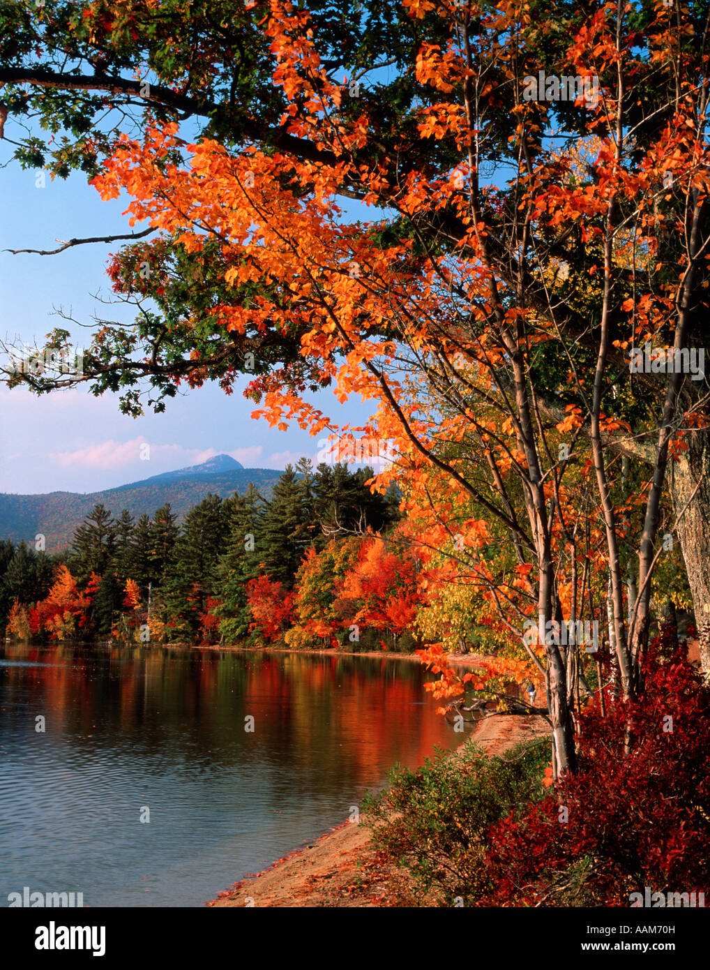 MOUNTAIN AND LAKE CHOCORUA NEW HAMPSHIRE Stock Photo - Alamy