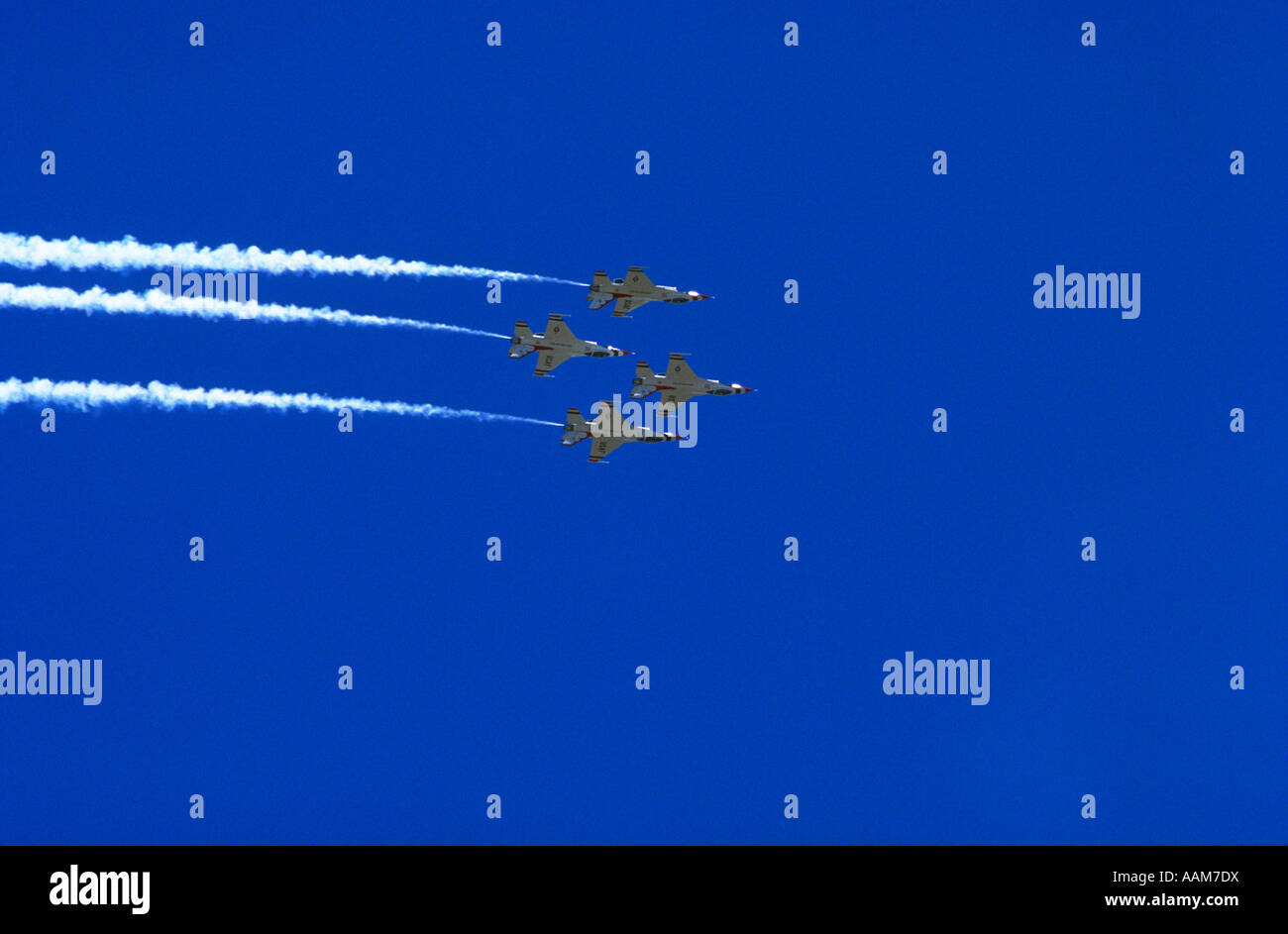 USAF THUNDERBIRDS FLYING IN FORMATION US AIR FORCE ACADEMY COLORADO ...