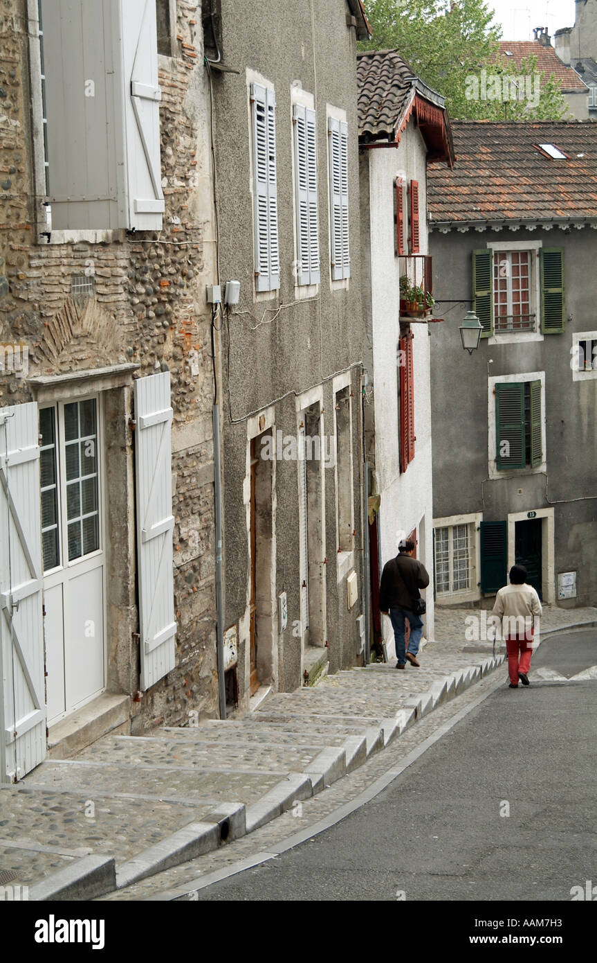 traditional, frence, street, house, housing, houses, small, terrace ...