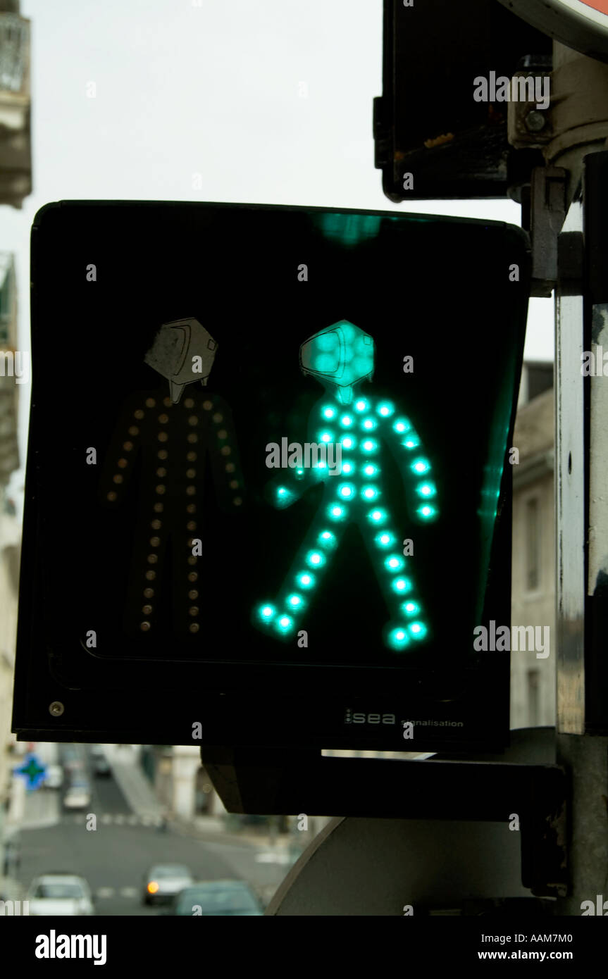 Walk, green, man, crossing, sign, cross, road, the, safety, pedestrian ...