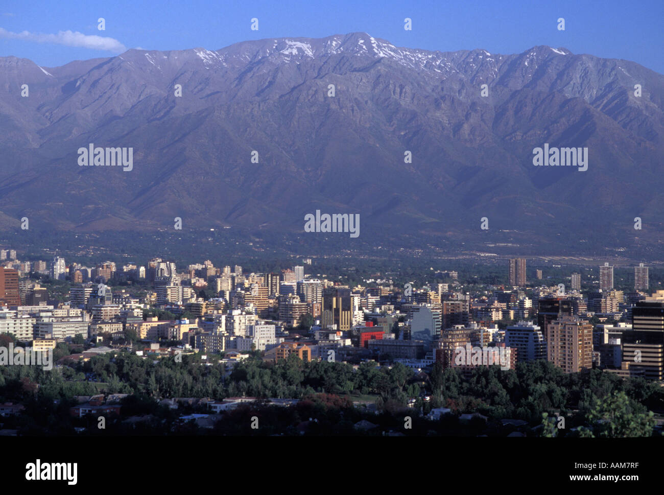 Santiago, Chile. Andes Cordillera, Andes mountain ridge Stock Photo - Alamy