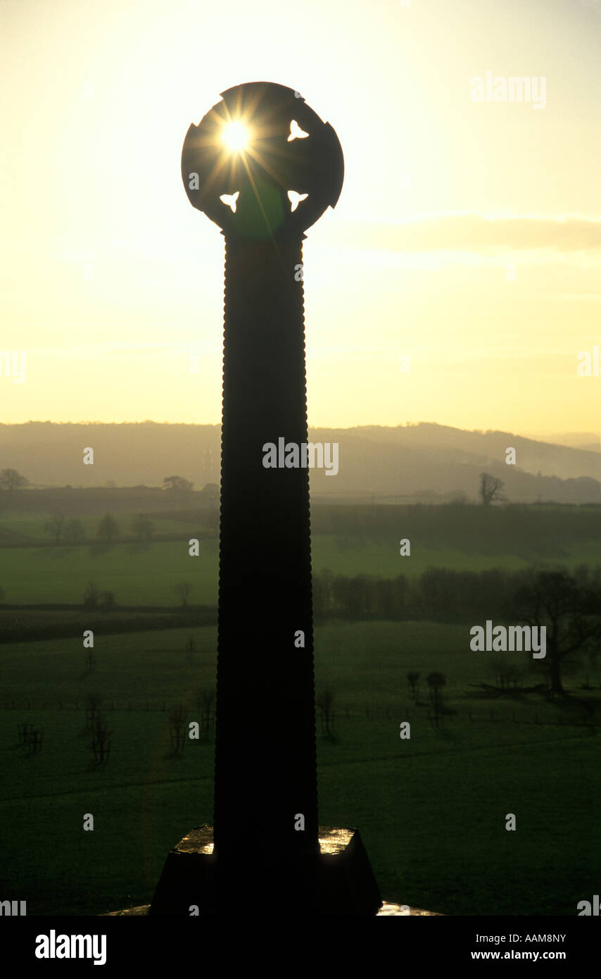 KILLERTON CELTIC CROSS WITH SUNBURST DEVON ENGLAND Stock Photo - Alamy