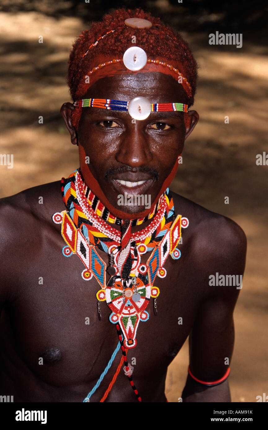 SAMBURU MAN KENYA Stock Photo - Alamy