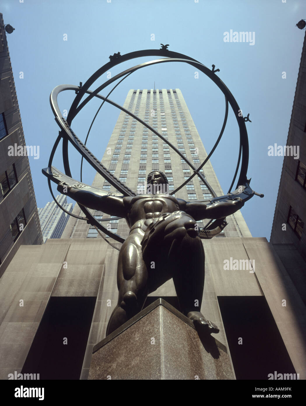 NEW YORK CITY NY ATLAS ROCKEFELLER CENTER Stock Photo - Alamy