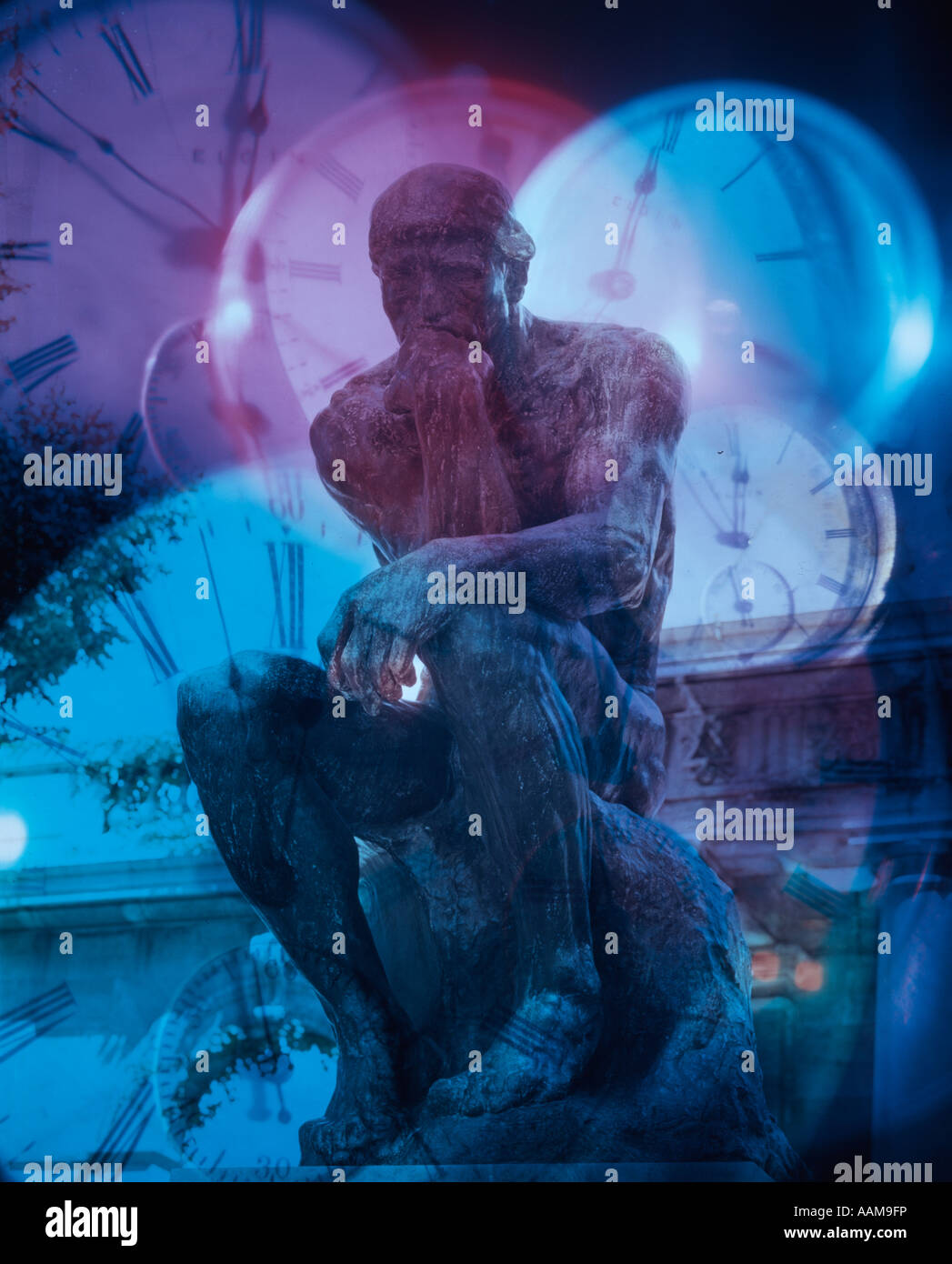 AUGUSTE RODIN STATUE OF THE THINKER IN FRONT OF RODIN MUSEUM ...