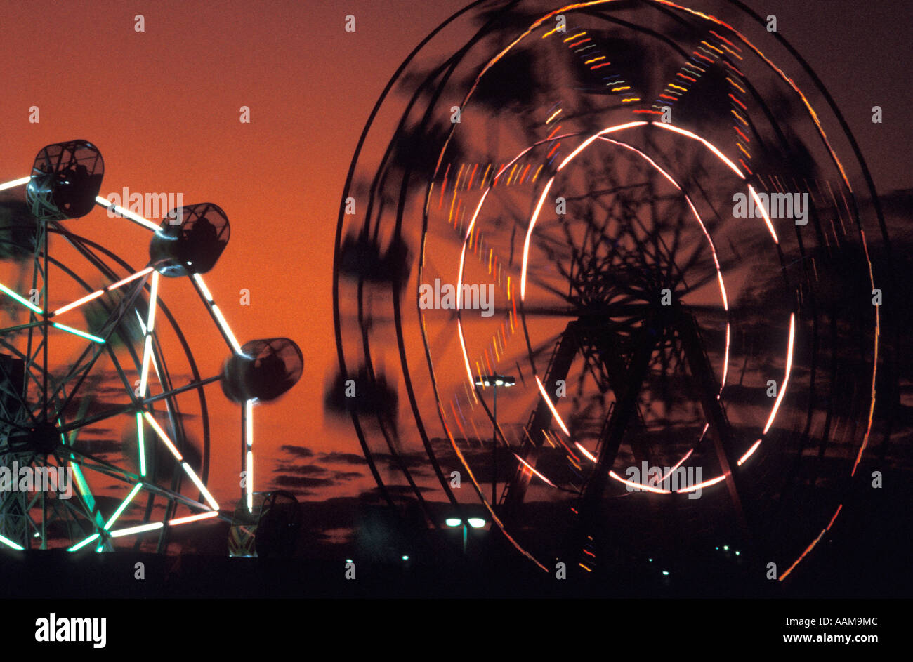 Amusement park Ferris wheel Stock Photo - Alamy
