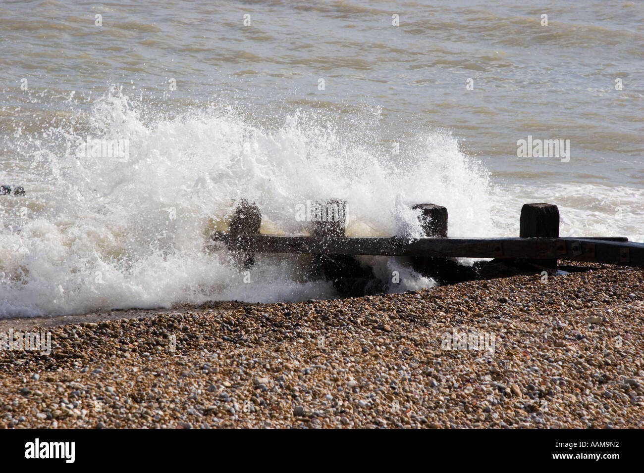 Groynes on a shingle beach Stock Photo - Alamy