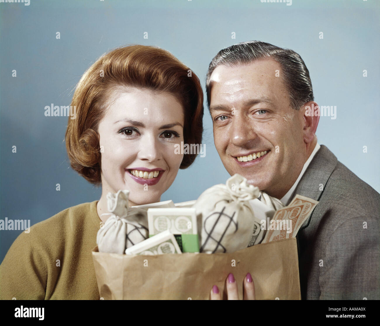 1960s COUPLE MAN WOMAN SMILING Stock Photo - Alamy