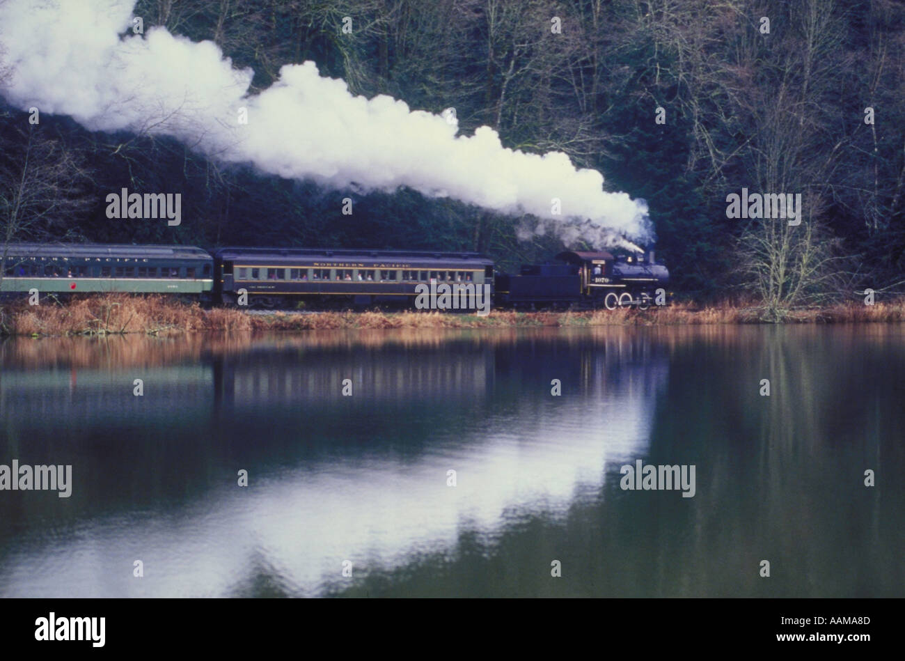 Steam Train Northwest Washington Stock Photo - Alamy