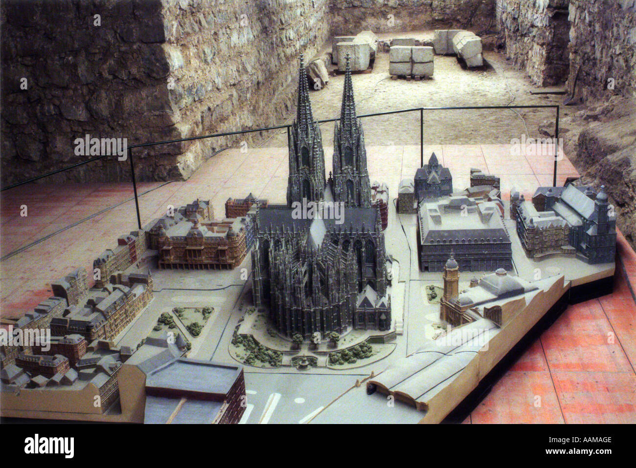 Model Of Cologne Cathedral Stock Photo - Alamy