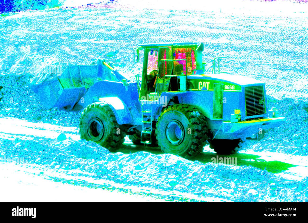 Wheel loader at construction site Stock Photo - Alamy