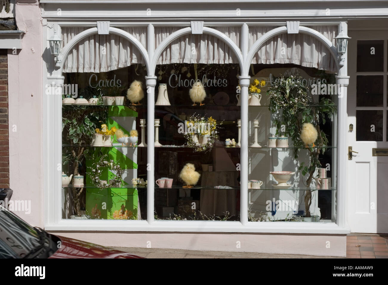 High street shops in Battle East Sussex Stock Photo - Alamy