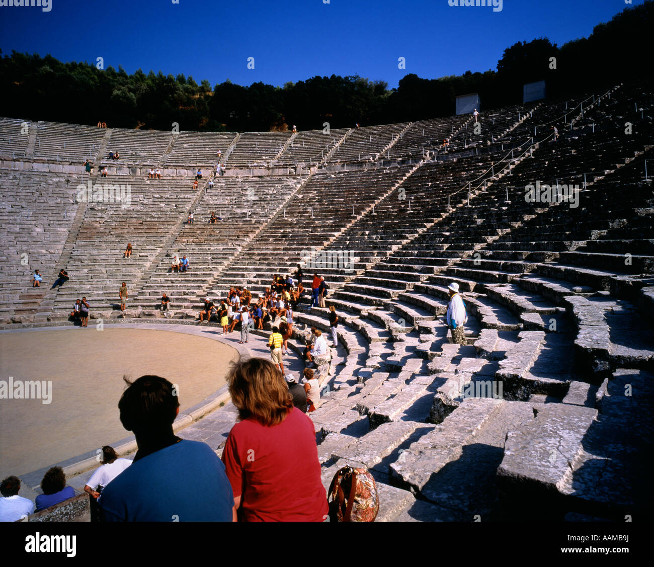 GREECE AMPHITHEATER AT EPIDAUROS Stock Photo - Alamy