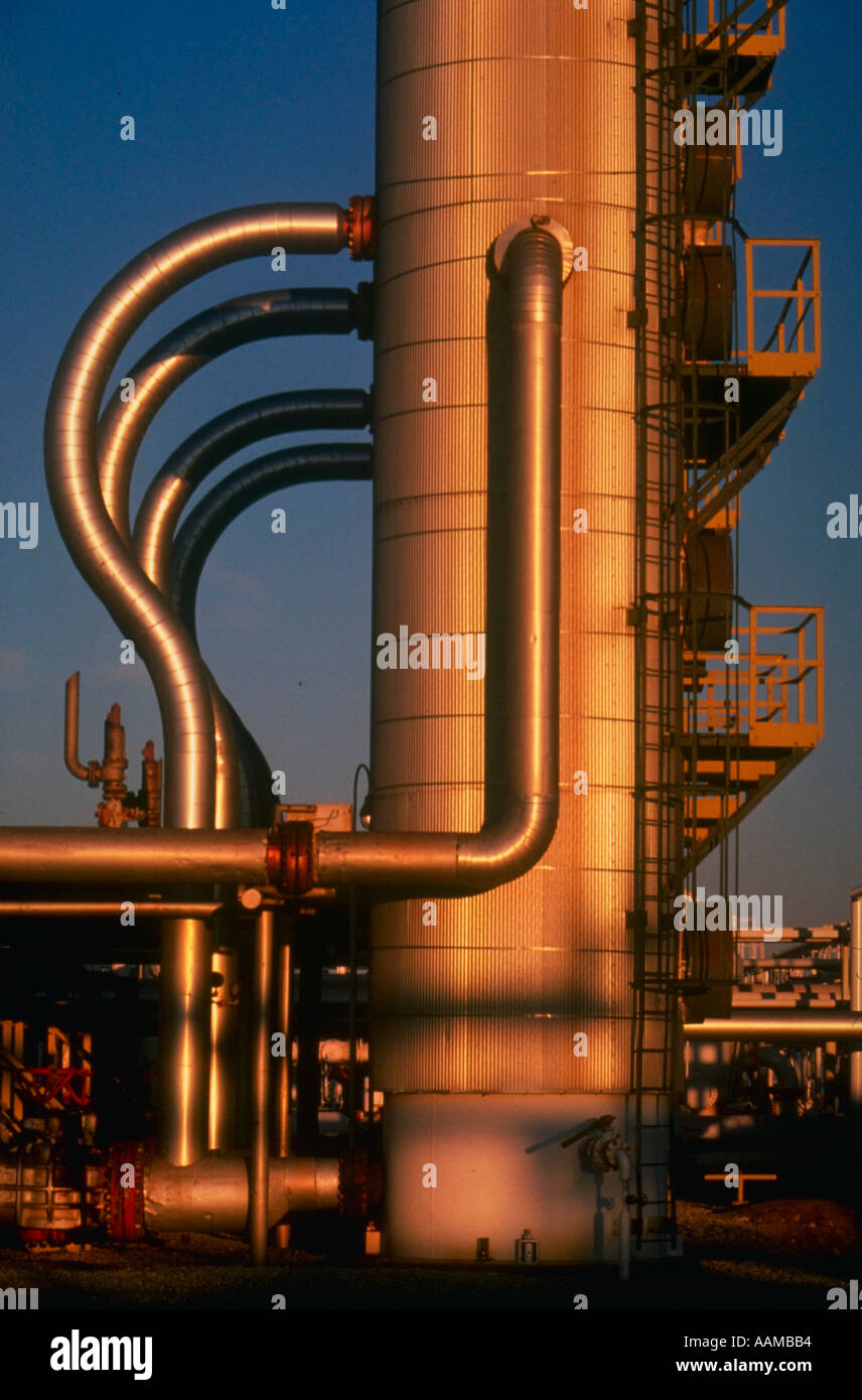 Natural gas refinery New Mexico Stock Photo - Alamy