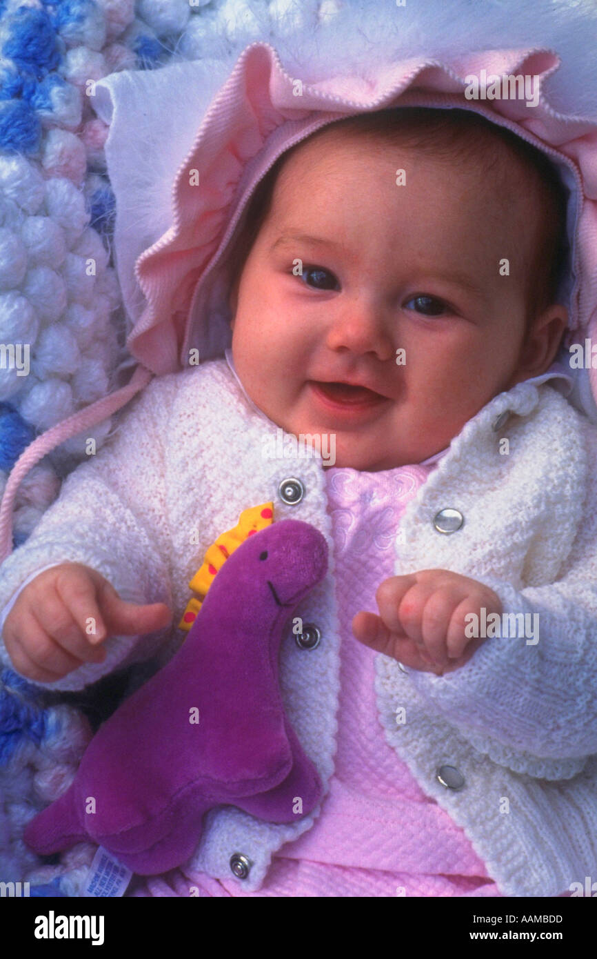 Three month old baby girl Stock Photo - Alamy