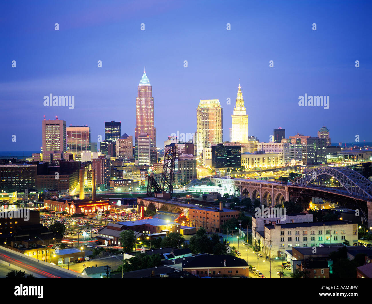 Cleveland oh skyline hi-res stock photography and images - Alamy