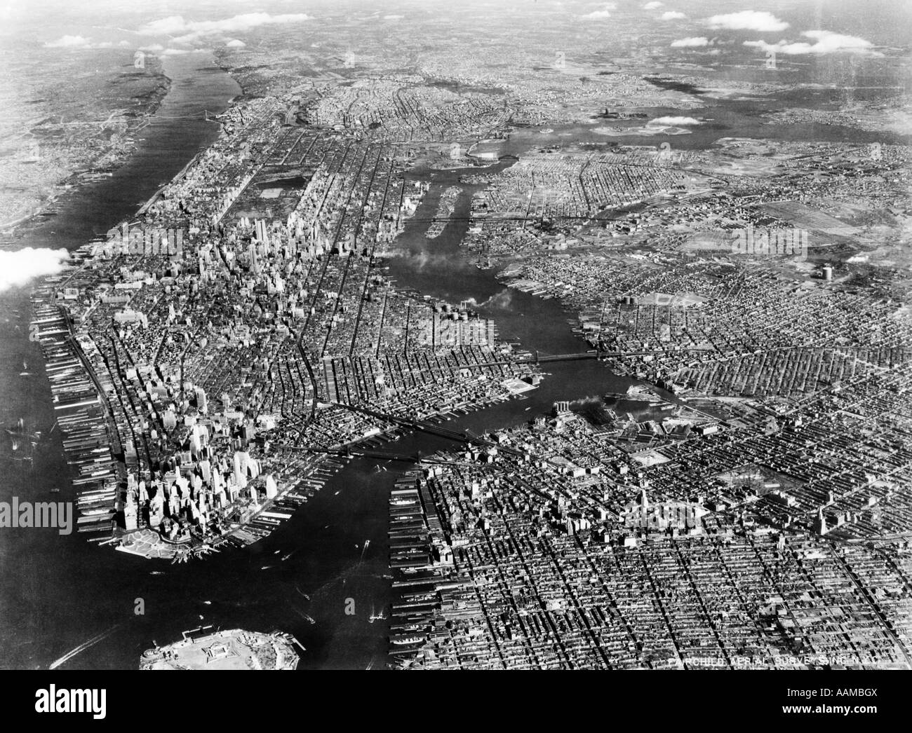 Aerial city view old Black and White Stock Photos & Images - Alamy